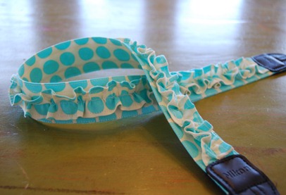 Ruffled Camera Strap Tutorial - Crap I've Made